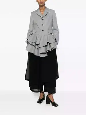 Comme Des Garçons Layered Sheer-panel Trousers