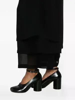 Comme Des Garçons Layered Sheer-panel Trousers