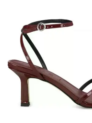 AeydĒ Maevve Leather Strappy Sandals - Red