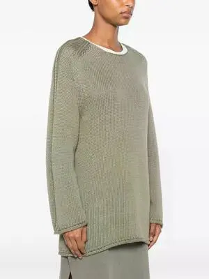 Our Legacy Shaker-stitch Knit Boat Neck Raglan Sleeve Top