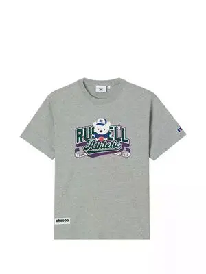 CHOCOOLATE Graphic-print Cotton T-shirt - Grey