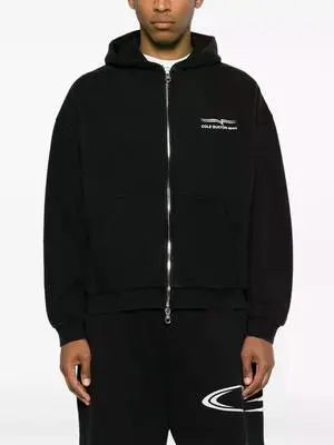 COLE BUXTON Logo Print Zip-up Hoodie