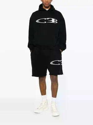 COLE BUXTON Logo Print Hoodie - Black