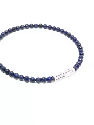Le Gramme Lapis Lazuli Bead Bracelet