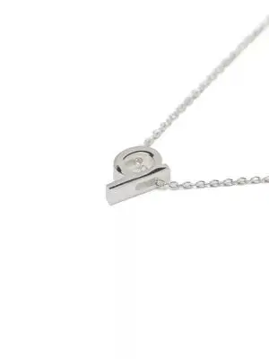 Le Gramme Alphabet Pendant Necklace - Silver