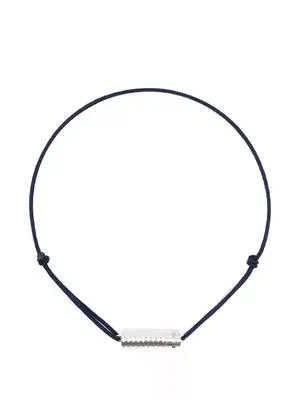 Le Gramme Engraved Logo Bracelet - Blue