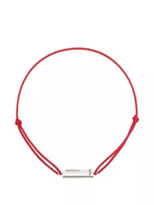 Le Gramme Adjustable Fastening Bracelet - Red