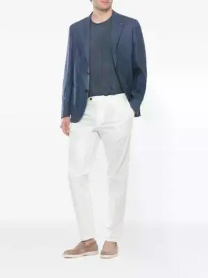 LATORRE Pin-detail Single-breasted Blazer - Blue