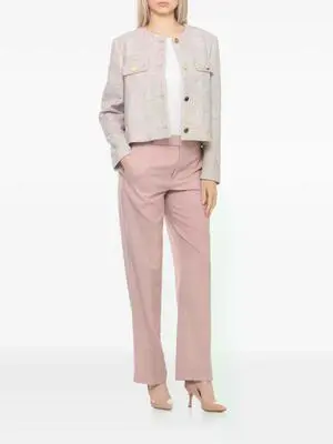 LARDINI Bouclé Tweed Jacket - Neutrals