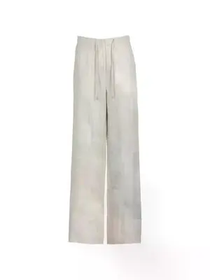 LARDINI Linen Prince Of Wales Check Trousers