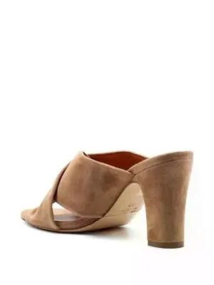 JULIE DEE Criss-cross Suede Sandals