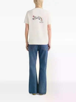 Bally Floral Embroidered T-shirt