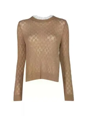 Sea Contrast-back Sweater