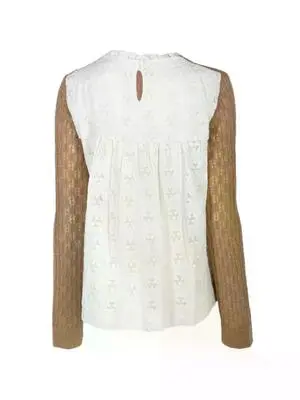 Sea Contrast-back Sweater