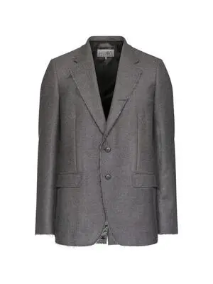 MAISON MARGIELA Frayed Edge Blazer - Grey