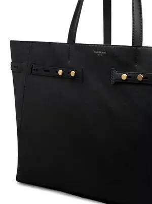 Thom Browne Mr. Thom Leather Tote Bag - Black