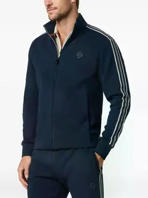 HACKETT Tape Detail Zip-up Sweatshirt