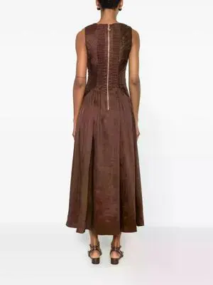 Aje Medea Pleated-bodice Dress