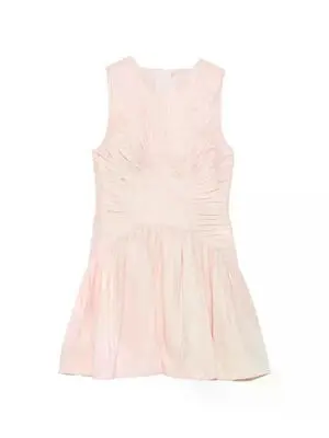 Aje Medea Pintucked Sleeveless Dress - Pink