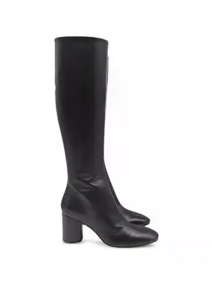 AeydĒ Ariana Centre-seam Knee Boots - Black