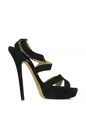 JIMMY CHOO Louise Crisscross Platform Sandals