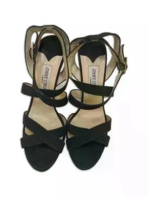 JIMMY CHOO Louise Crisscross Platform Sandals