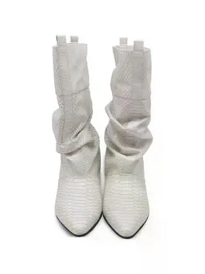 Stella McCartney Snakeskin-embossed Mid-calf Boots