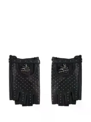Karl Lagerfeld K/autograph Studded Fingerless Gloves