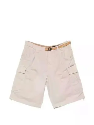 WHITE SAND Belted Cargo Shorts - Neutrals