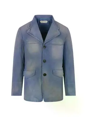 NAMACHEKO Faded-effect Single-breasted Blazer - Blue