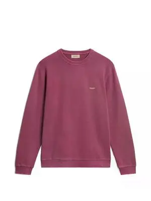 Woolrich Garment-dyed Logo Print Sweater - Red