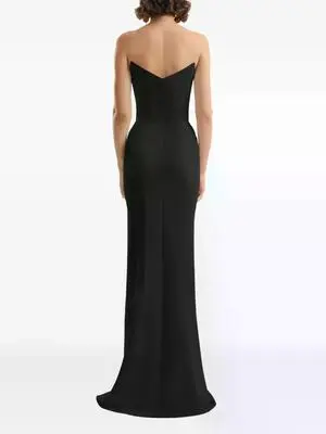 GEMY MAALOUF Strapless Sweetheart Neck Corset Dress With Draping