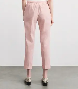 Theory Linen-blend Straight Chinos