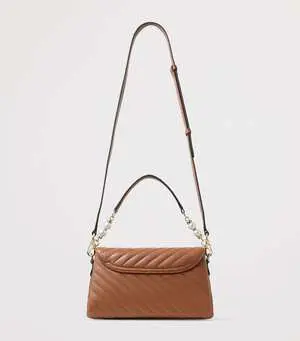 JIMMY CHOO Leather Curve Top-handle Bag