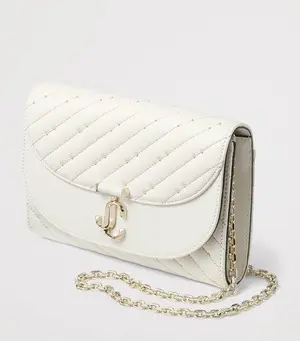 JIMMY CHOO Leather Clutch With Monogram Detail