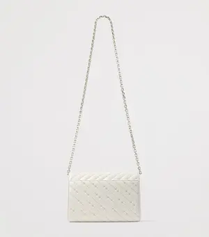 JIMMY CHOO Leather Clutch With Monogram Detail
