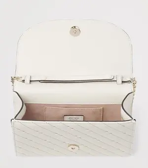 JIMMY CHOO Leather Clutch With Monogram Detail
