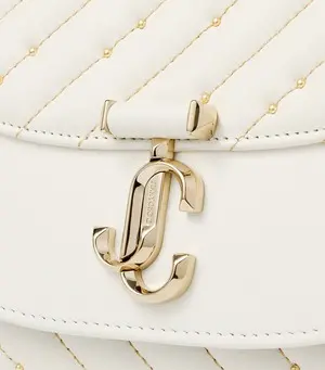 JIMMY CHOO Leather Clutch With Monogram Detail