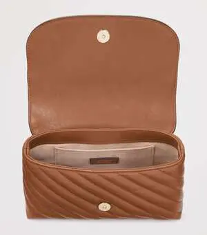 JIMMY CHOO Curve Small Biker Leather Quilted Cross-body Bag - Beige