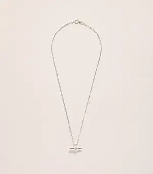 THE OUZE Sterling T-bar Necklace