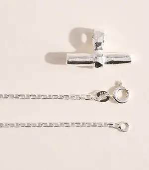 THE OUZE Sterling T-bar Necklace