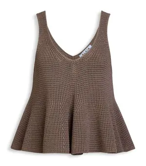 Alaïa Knit Peplum Top