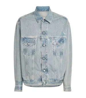 MAISON MARGIELA Distressed Denim Jacket - Blue