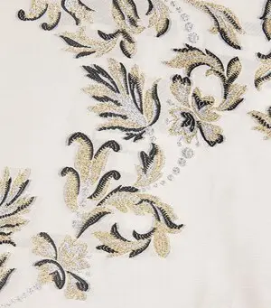 Carolina Herrera Embroidered Sleeveless Gown