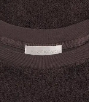 Suzie Kondi Samos Velour Sweatshirt - Brown