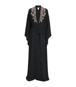 Zuhair Murad Embellished Cady Cape - Black