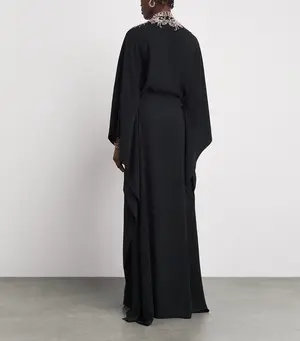 Zuhair Murad Embellished Cady Cape