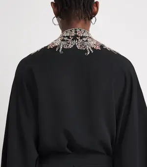 Zuhair Murad Embellished Cady Cape