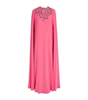 Zuhair Murad Embellished Cape Gown
