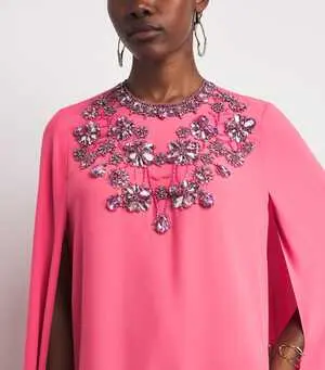 Zuhair Murad Embellished Cape Gown
